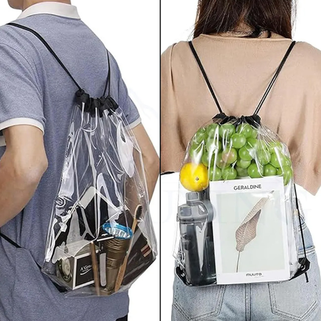Clear Drawstring Bags & Backpacks