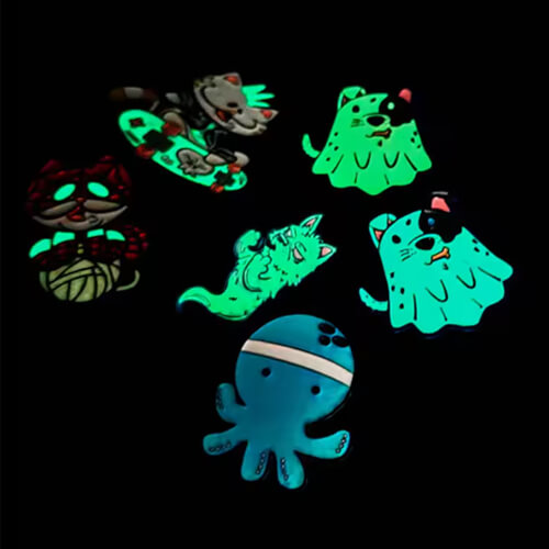 Custom Glow In The Dark Pins | Vivipins