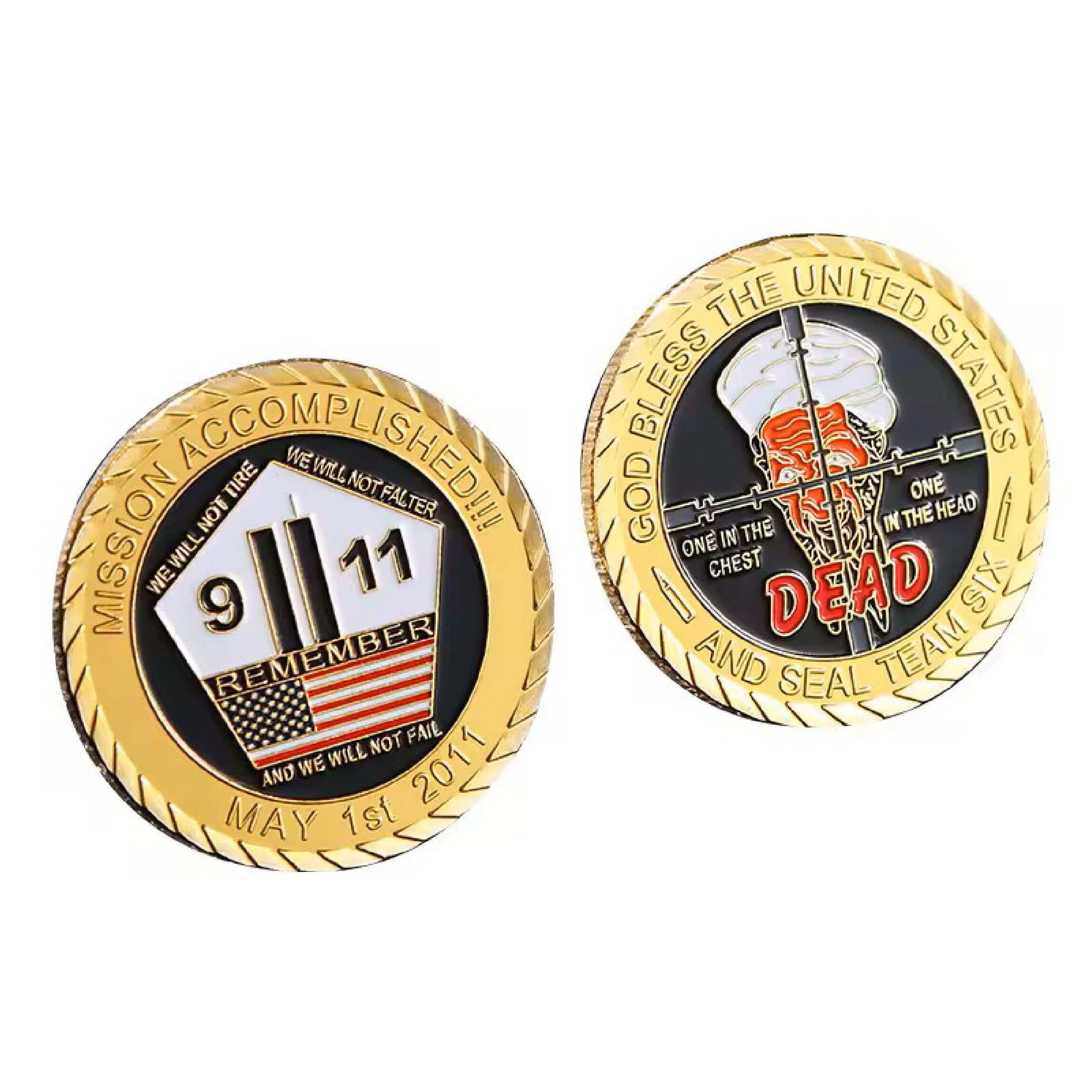 Custom 911 Challenge Coins Save 20% | Vivipins