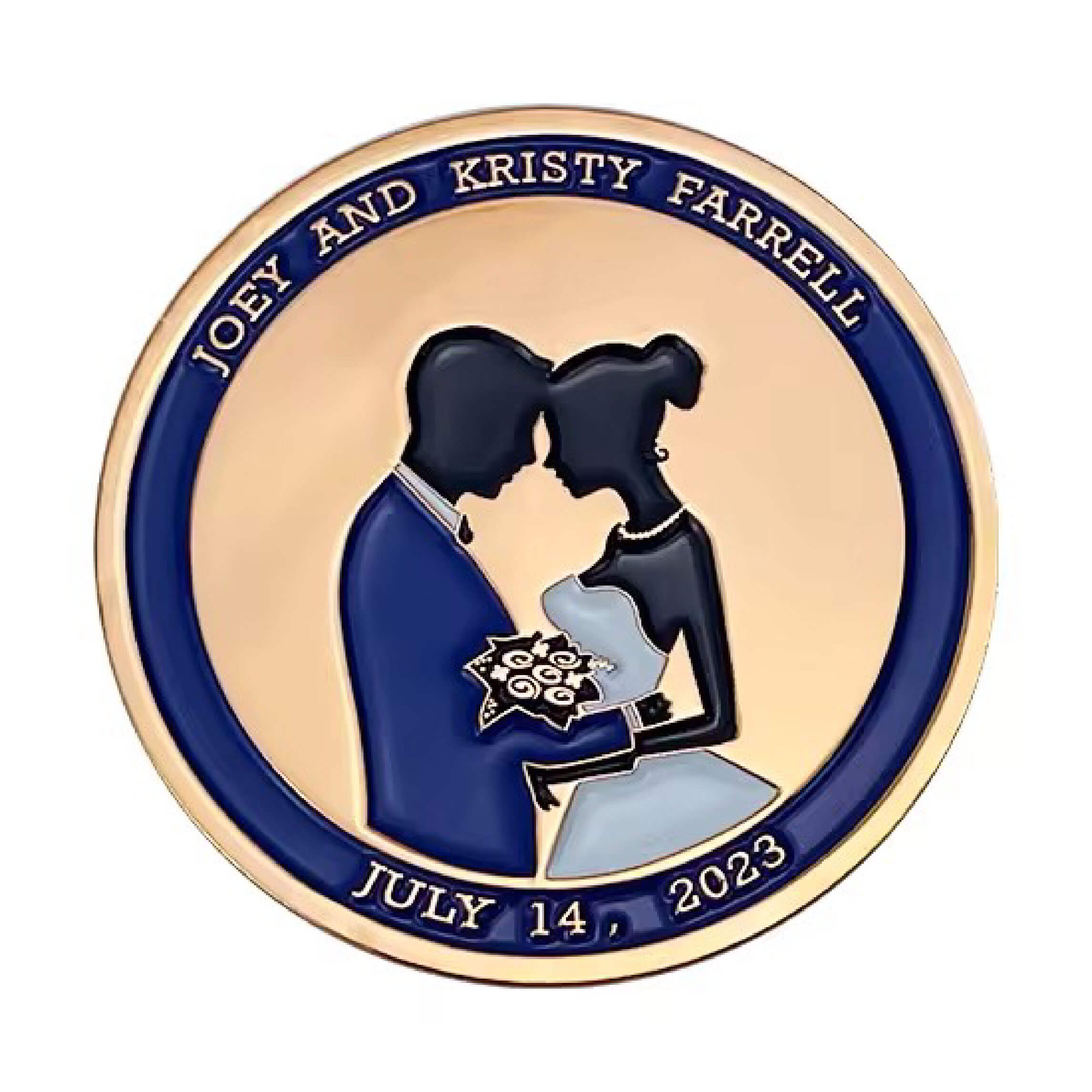 Custom Wedding Challenge Coins | Vivipins