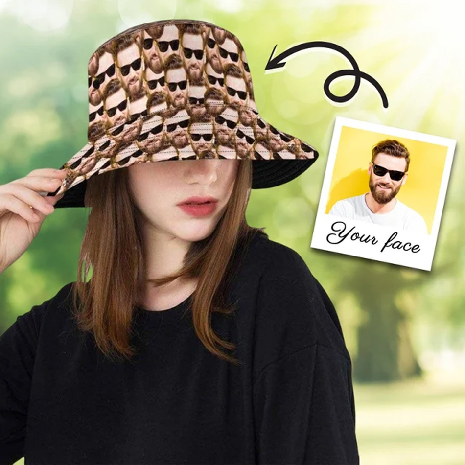 Wholesale Leather Patch Bucket Hats & Logo/Text